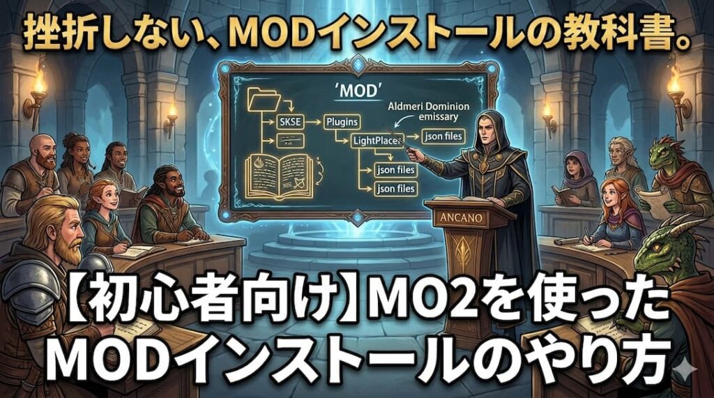 【MO2編】スカイリムMODインストールの超基本手順！初心者向けに徹底解説 | スカイリムに没入する